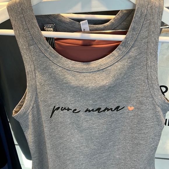 Pure Barre | Tops | Pure Barre Pure Mama Singlet Tank Athletic Heather ...